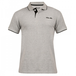 Wholesale Joblot of 10 Mar-Bee London Mens Tipped Polo Shirts Grey M/L
